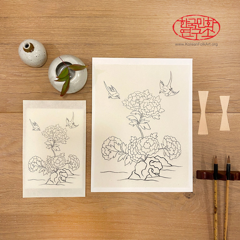 Minhwa Drawing Set - Assorted Drawings (8.5" x 11") – Korean Folk Art